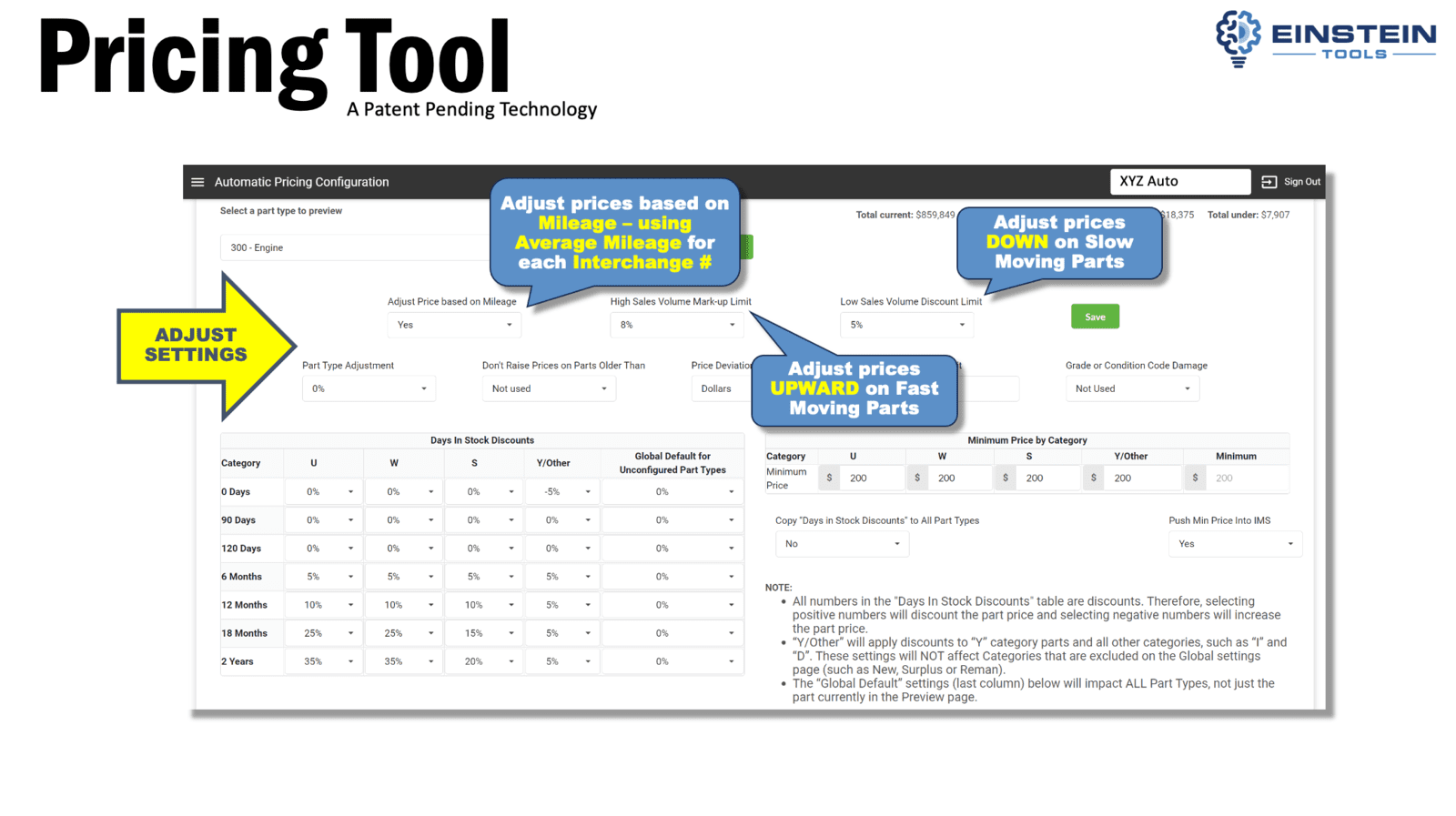 Pricing Tool | Einstein Tools